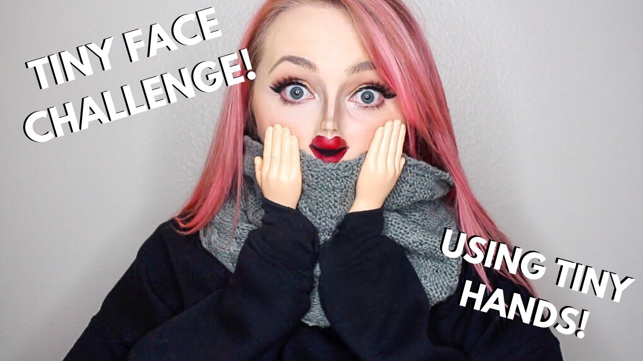 Doing the TINY FACE CHALLENGE with TINY HANDS! - YouTube