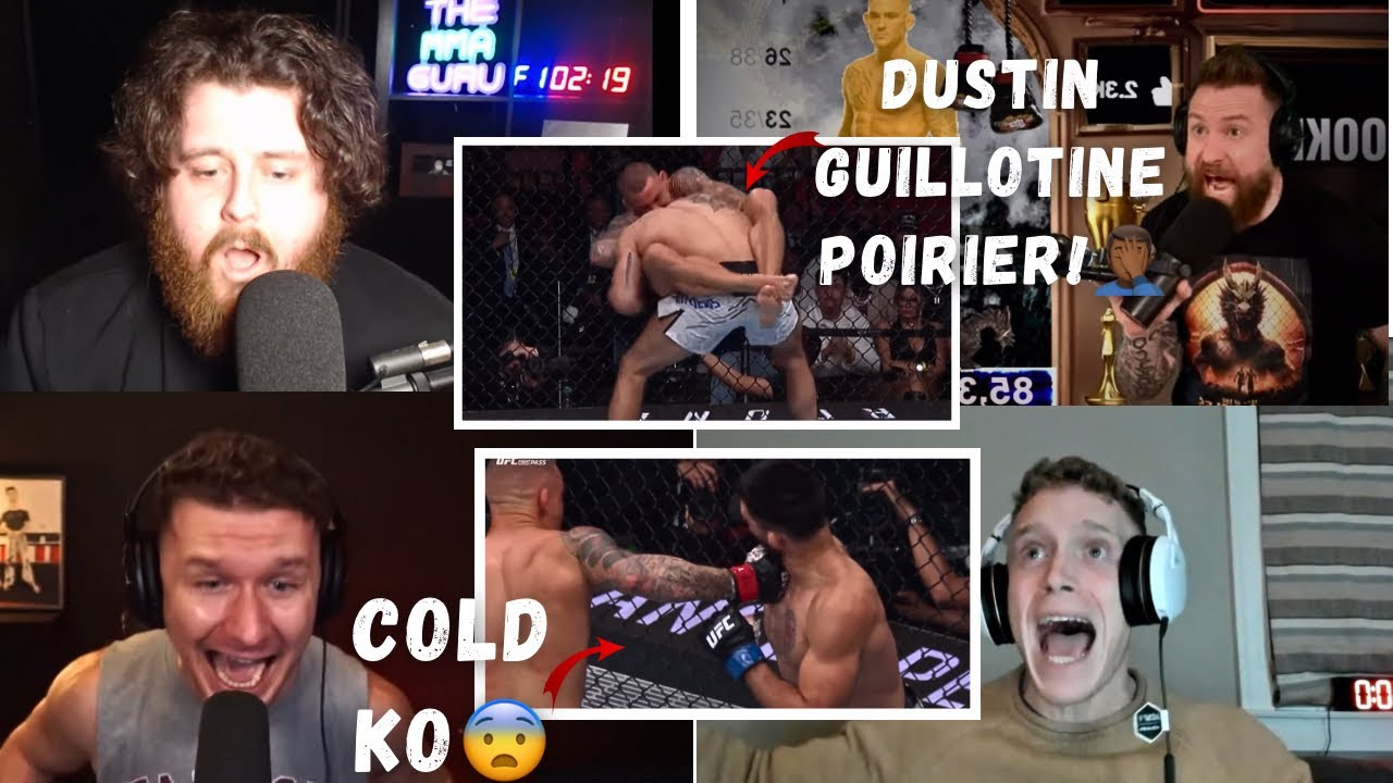 MMA YOUTUBERS react to Benoit Saint-Denis vs Dustin Poirier - INSANE KO🔥 - YouTube