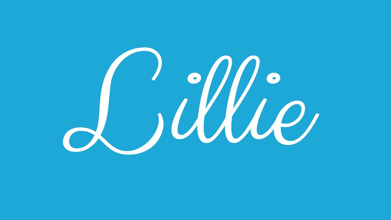 Learn how to Sign the Name Lillie Stylishly in Cursive Writing - YouTube