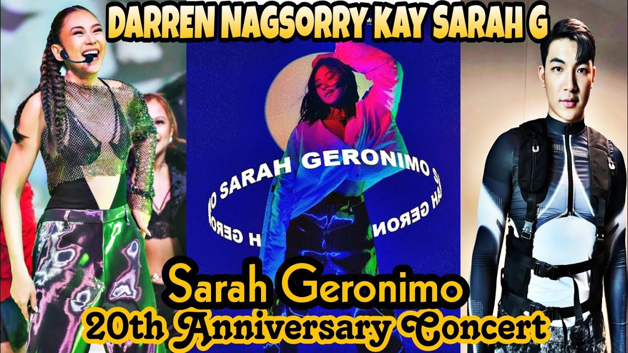 SARAH GERONIMO 20TH ANNIVERSARY CONCERT | DARREN NAGSORRY - YouTube