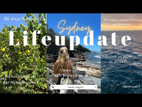 lifeupdate: Wohnung aufgegeben🧳, zurück zu AIDA?🛳️, 88 Tage Farmwork🥾, Heimweh❤️‍🩹…