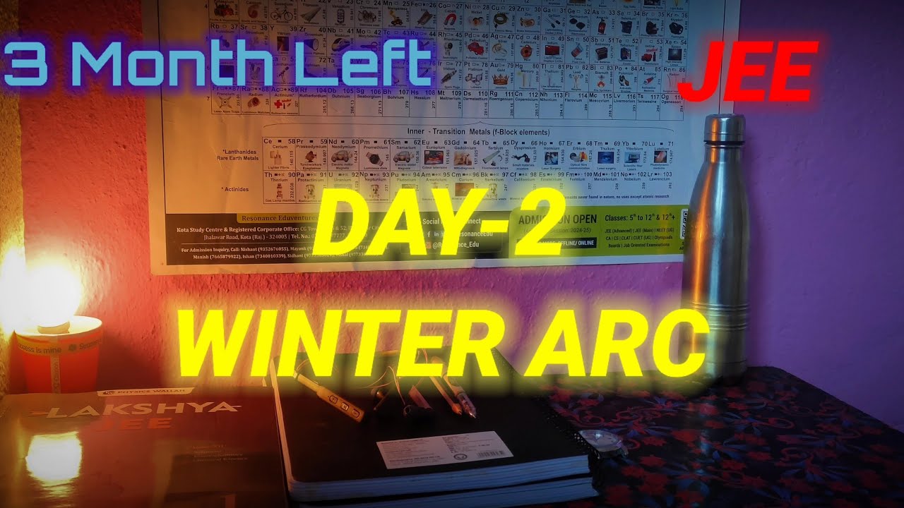 DAY-2 In Winter Arc As Jee Aspirant🔥 | 3 months for jee 2025 🥶 |#pw # ...