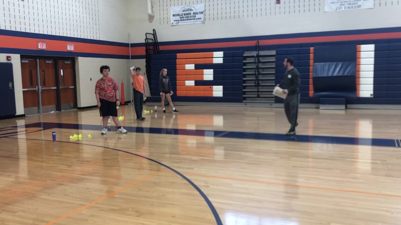 High School Physical Education Badminton Psychomotor Assessment - YouTube