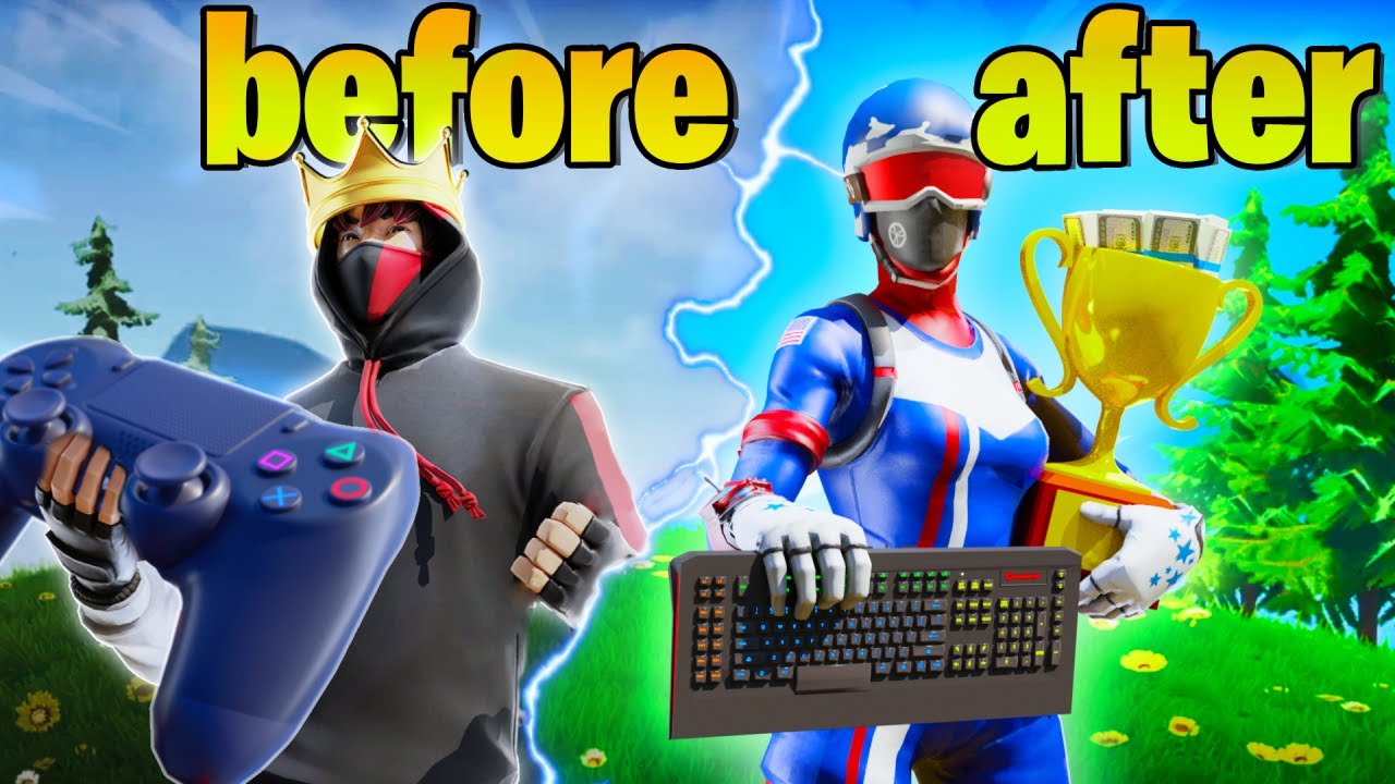 My 1 WEEK controller to KBM progression. (fortnite) - YouTube