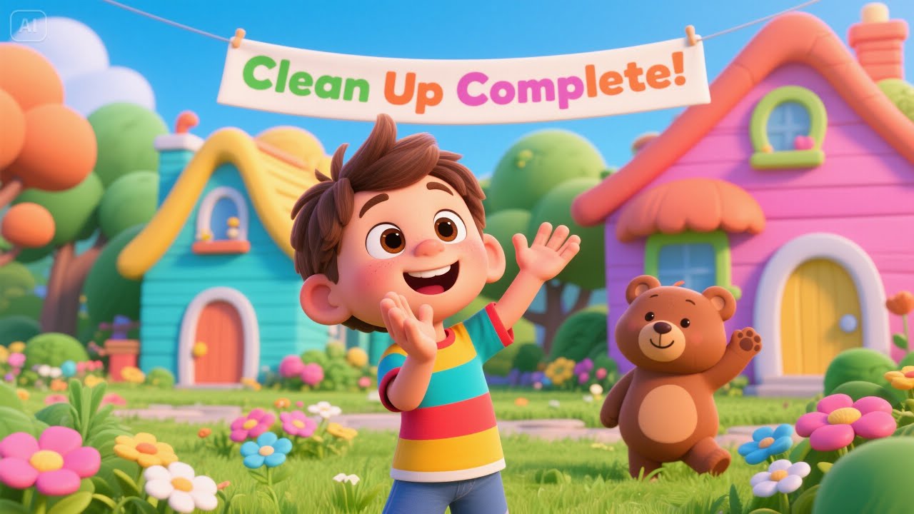 Oops! Clean Up Crew – JJ’s Messy Room | Fun Clean Up Song for Kids ...