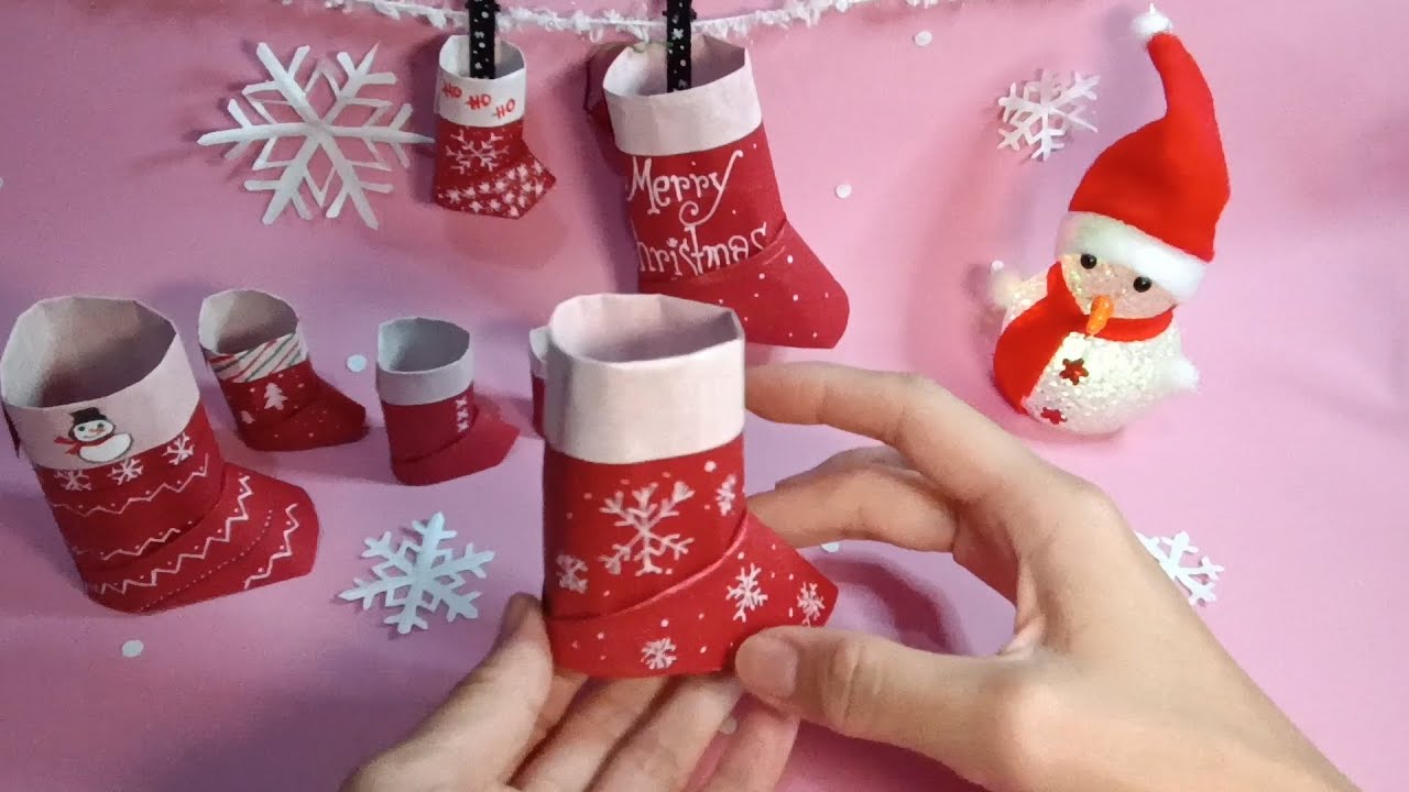 Origami Christmas Socks | Hello Origami Lovers - YouTube