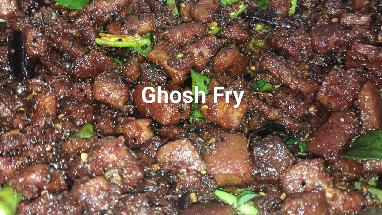 Ghosh Fry Recipe|How To Fry Ghosh|Hyderabadi Kadak Talava Ghosh - YouTube