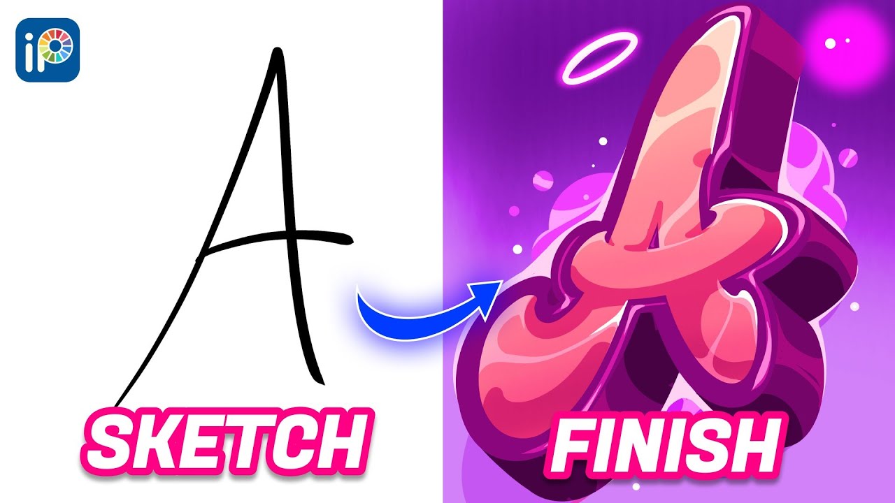 How to Easy Graffiti Letter A - Graffiti Alphabet tutorial - YouTube