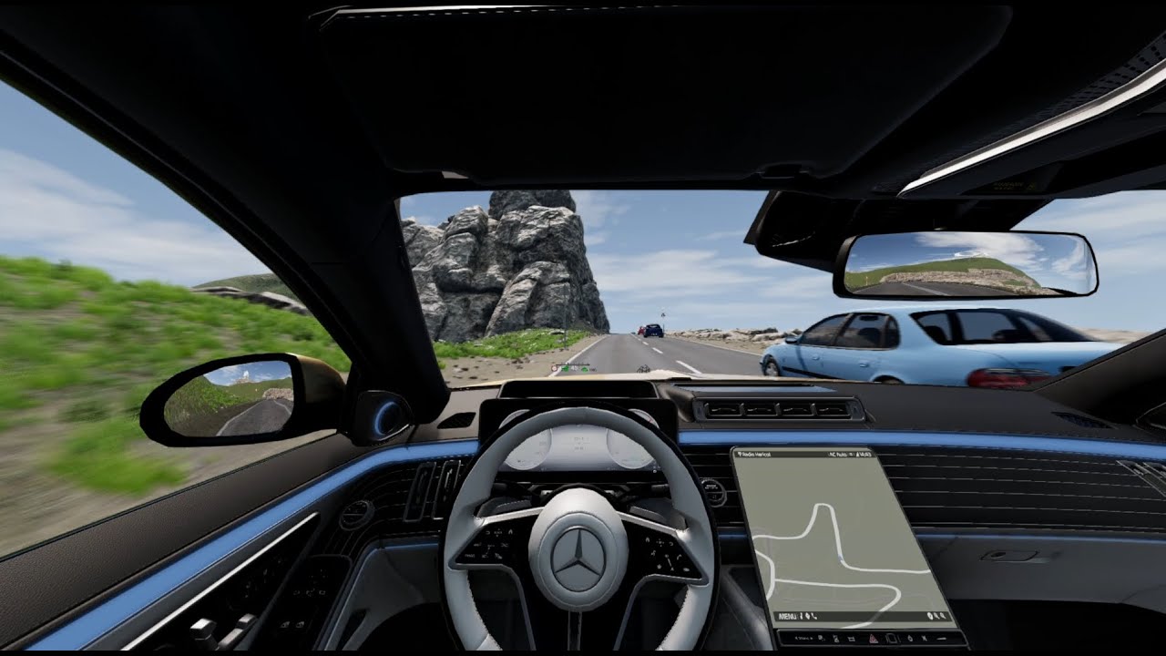 Driving an ultra-luxury Mercedes-Benz car on a mountain road | Dope ...