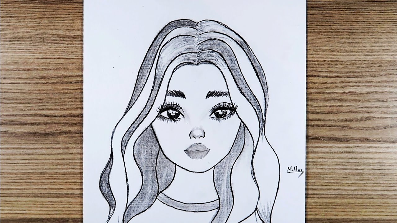 How To Draw Girl Tutorial Girl Drawing For Beginners Youtube