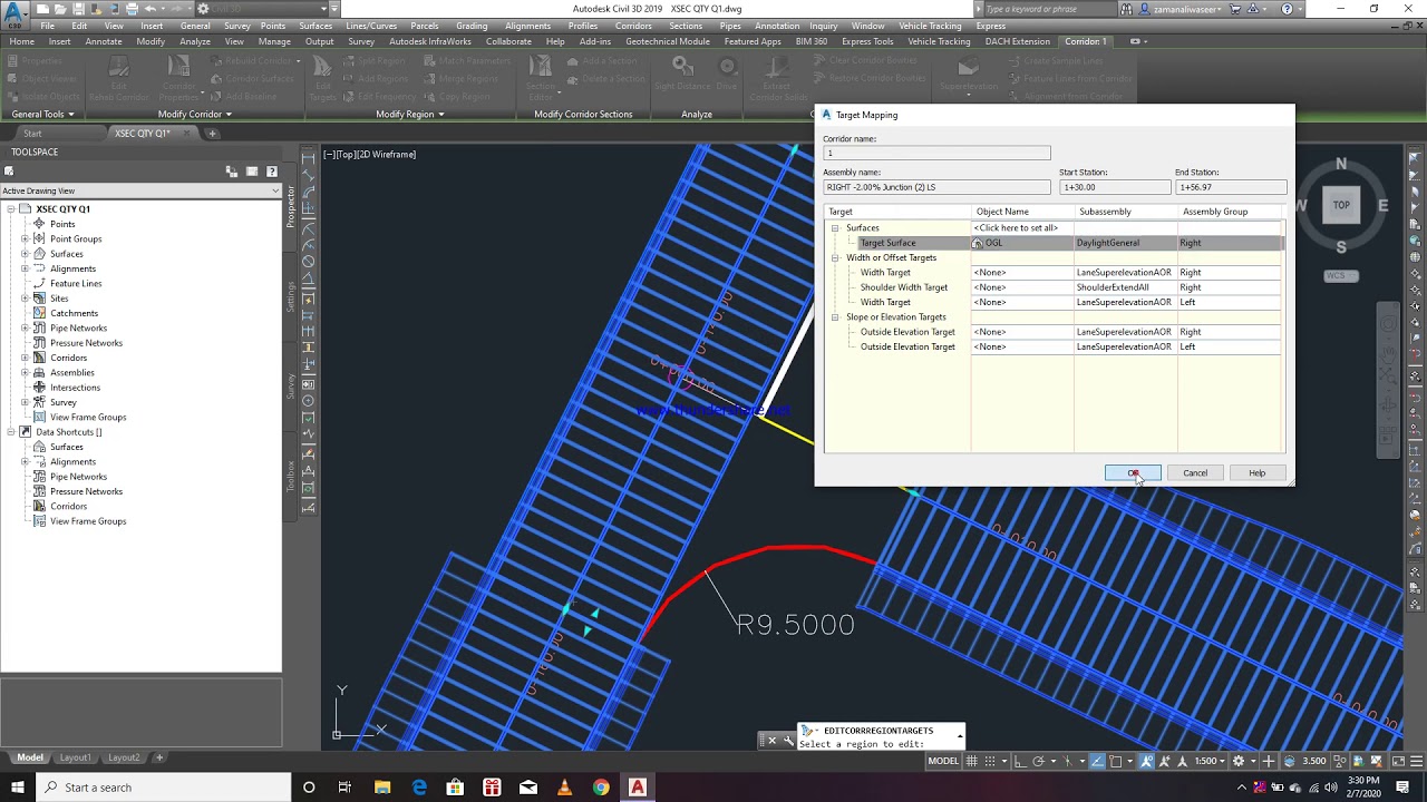 Simplifying Civil 3D Corridor Modeling using Contextual Tools - YouTube