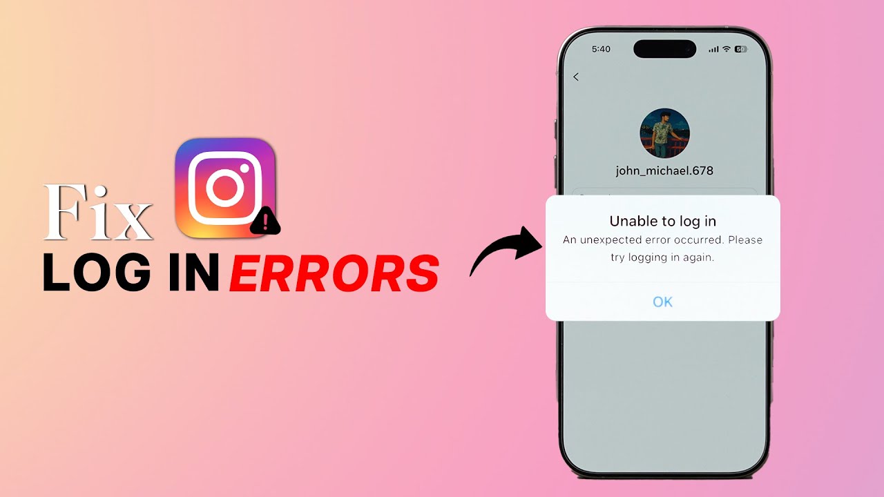 How to Fix Common Instagram Log In Errors Quick & Easy Fixes? - YouTube
