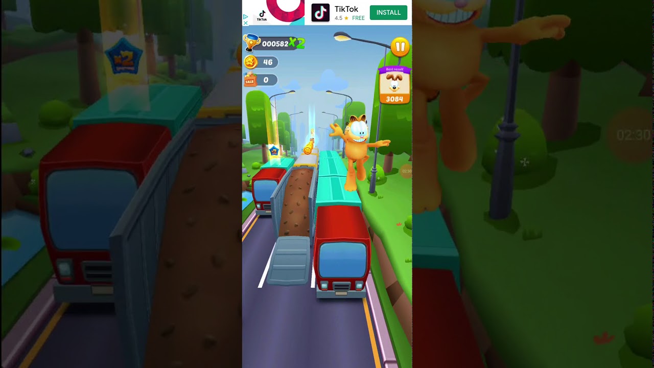 Garfield run! - YouTube
