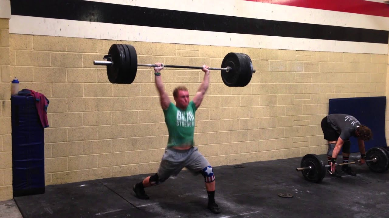 Power clean + split jerk: 100 x 3+3 by James Burns - YouTube