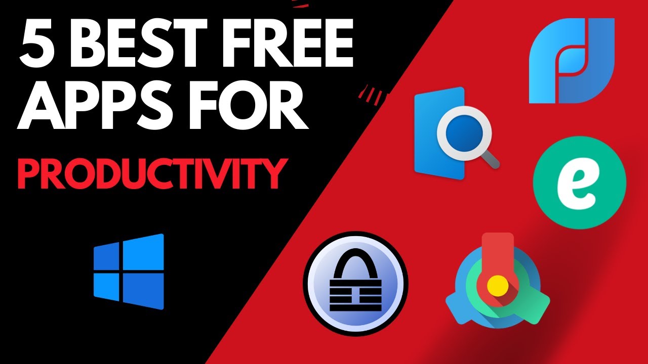 5 Best Free Windows Applications for Productivity in 2022! - YouTube