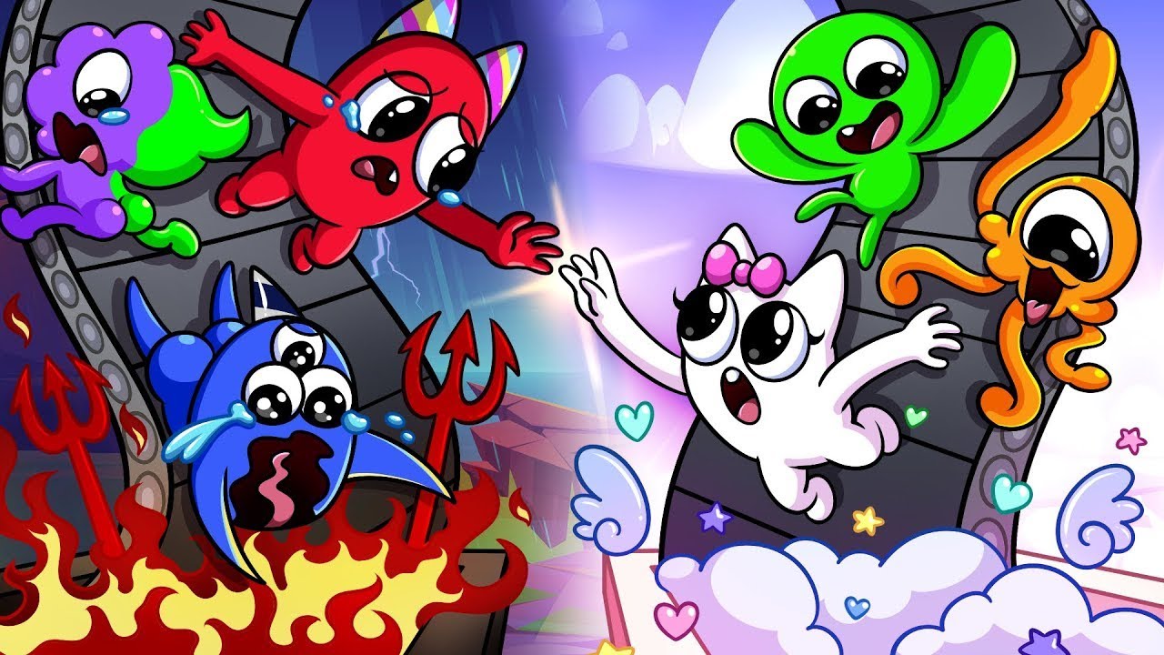 FALL IN 👿Hell or 😇Heaven?! | Baby Factory CARTOON COMPILATION! ! | Kids ...