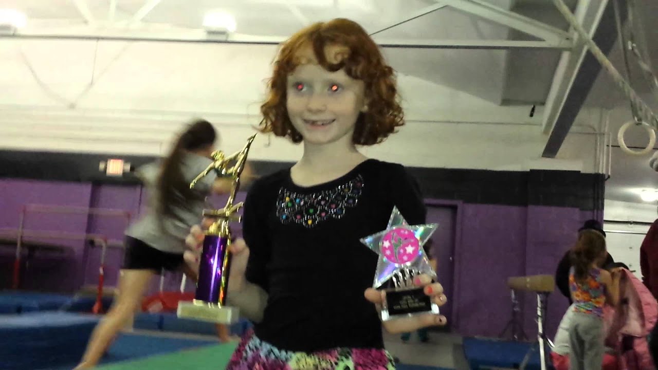 Hope wins a gymnastics trophy - YouTube