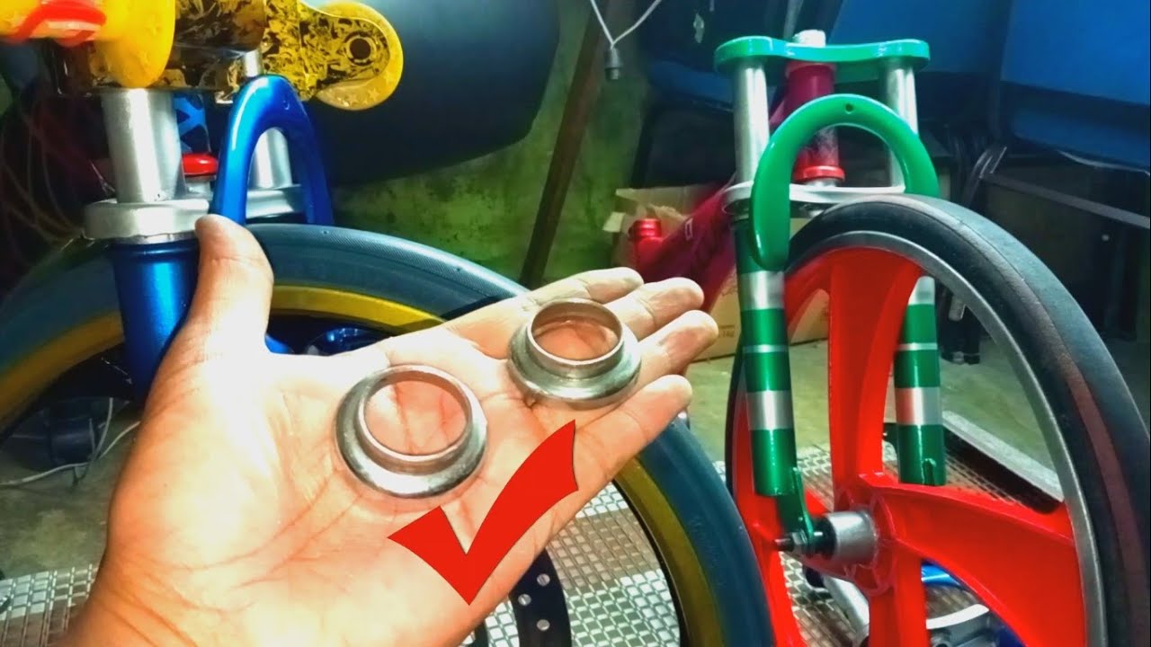 Tutorial setel masalah tayar sangkut kat fork double basikal lajak - YouTube