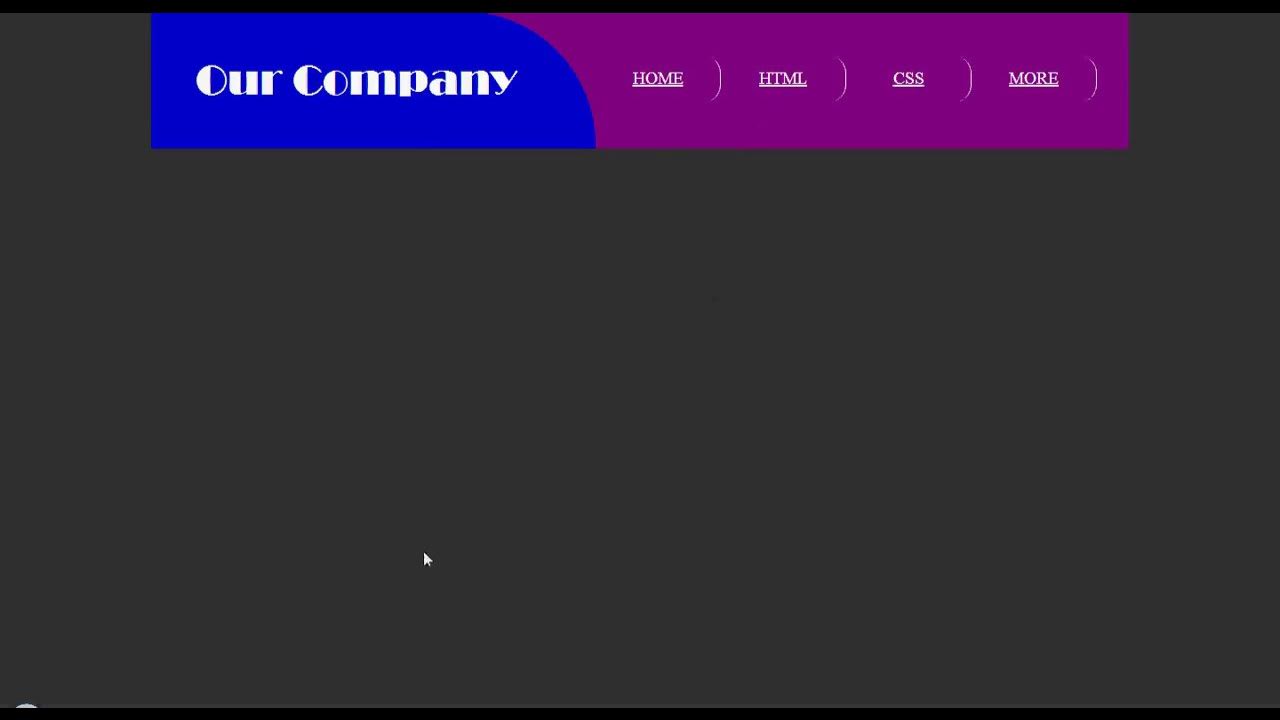 How to create professional navigation bar , using html and css? - YouTube