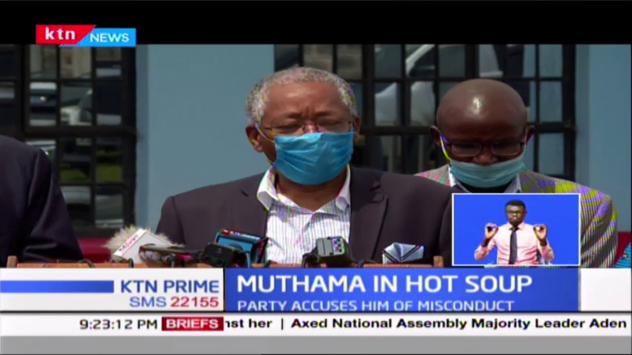 Muthama in Trouble:He is in trouble with his party for allegedly acting ...