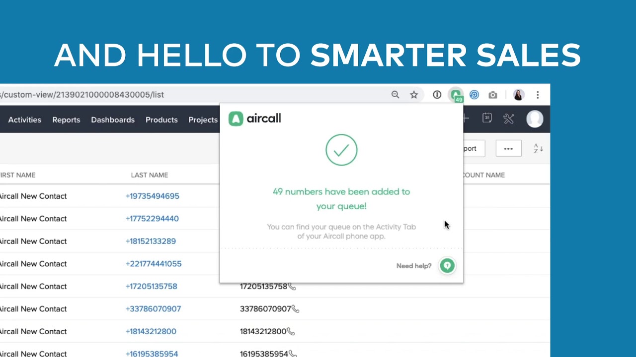Experience our Zoho CRM - Aircall integration - YouTube