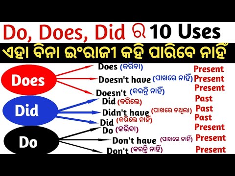 Do Does Did in English grammar। English speaking practice ।Do Does Did ...