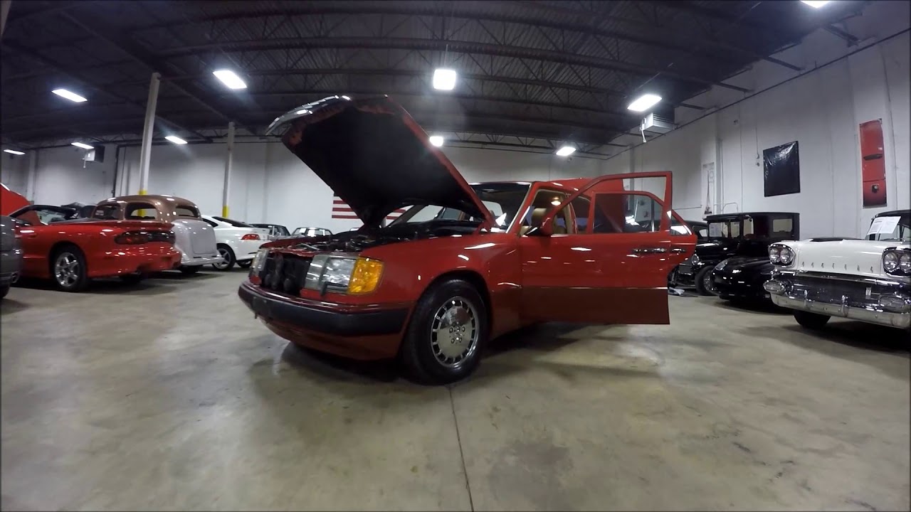 1991 Mercedes Benz 300E Red - YouTube