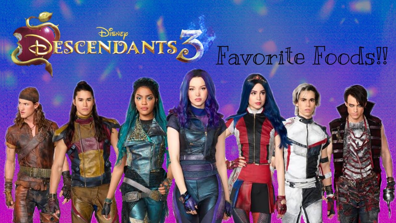 Descendants Characters Favorite Foods! 💜🍟 - YouTube