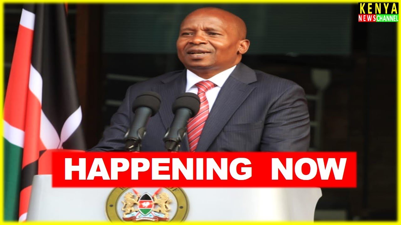 LIVE - DP Kindiki addressing the Nation from Matiangi's Kisii County ...