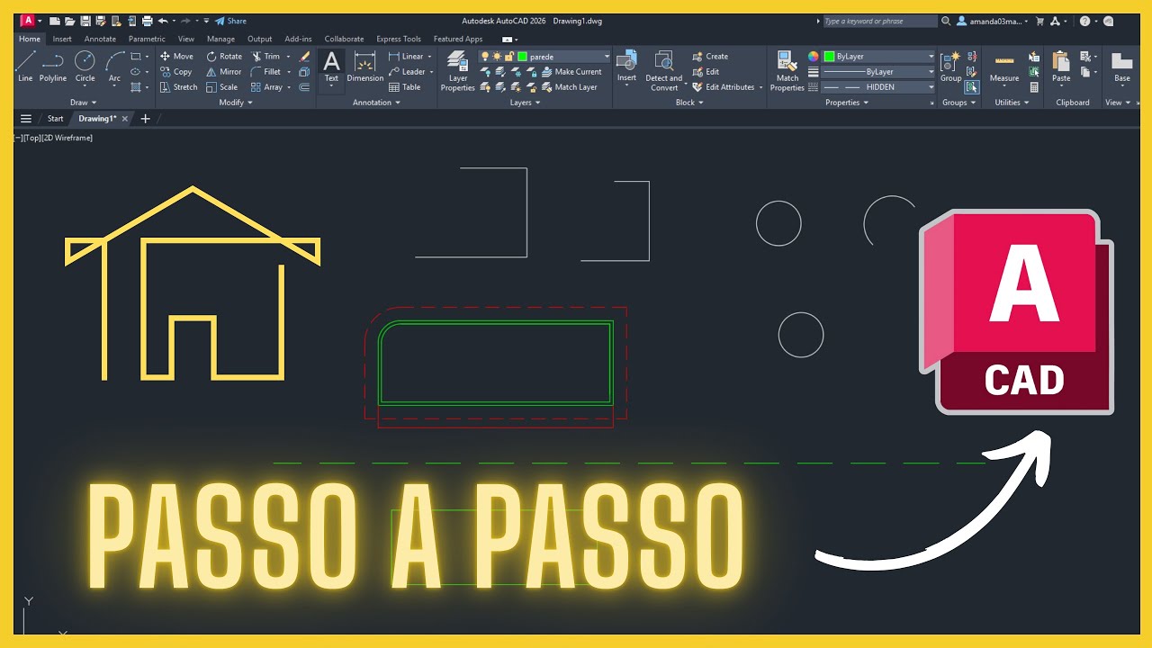 AutoCAD 2026 - Tutorial de 19 minutos para INICIANTES - YouTube