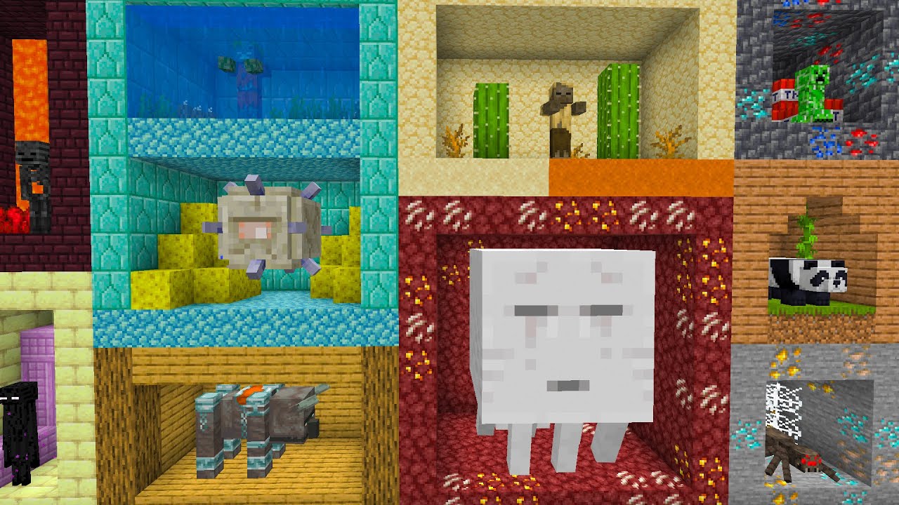 HO CATTURATO TUTTI I MOB DI MINECRAFT - YouTube