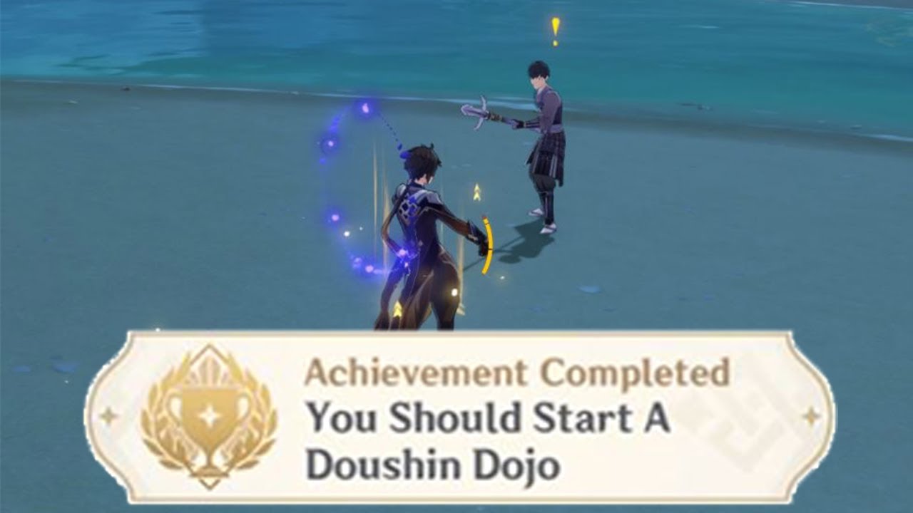 You Should Start a Doushin Dojo Hidden Achievement Genshin Impact - YouTube