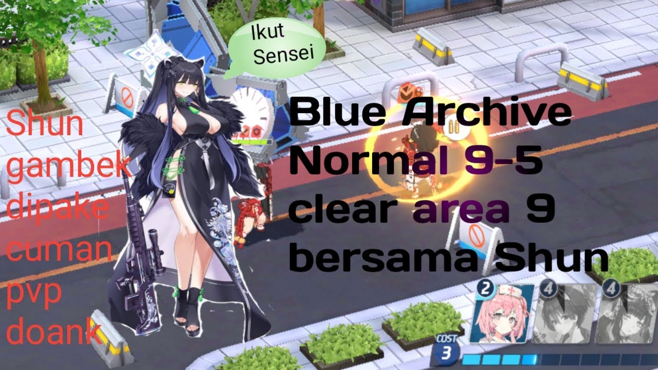 Blue Archive 9-5 normal clear 3 star - YouTube
