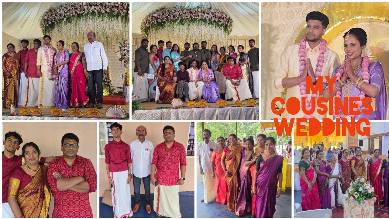 My cousines Wedding in Kerala/Hindu wedding/Sadya/Decorations/Costumes ...