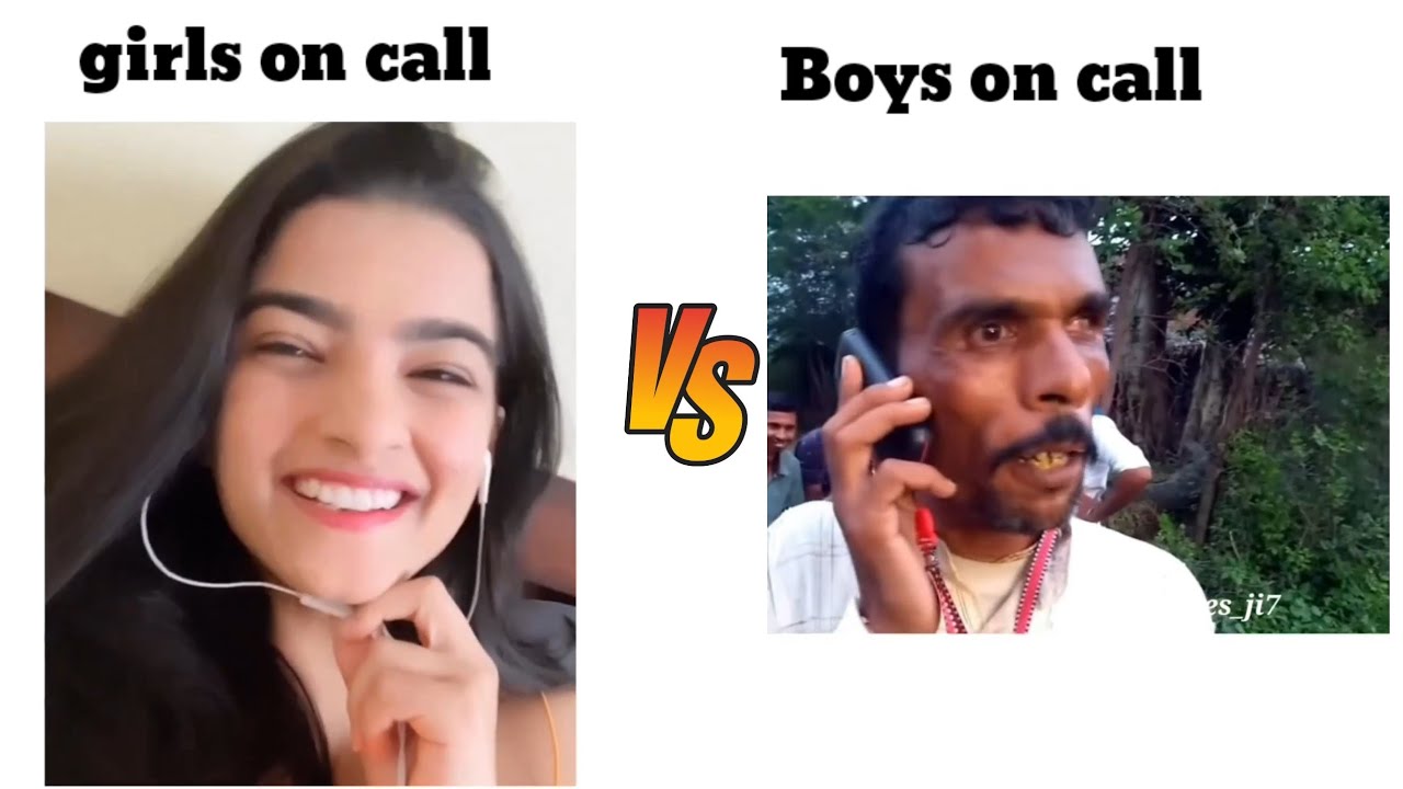 Girls on call vs Boys on call 🤣 funny phone call memes video|| #memes # ...