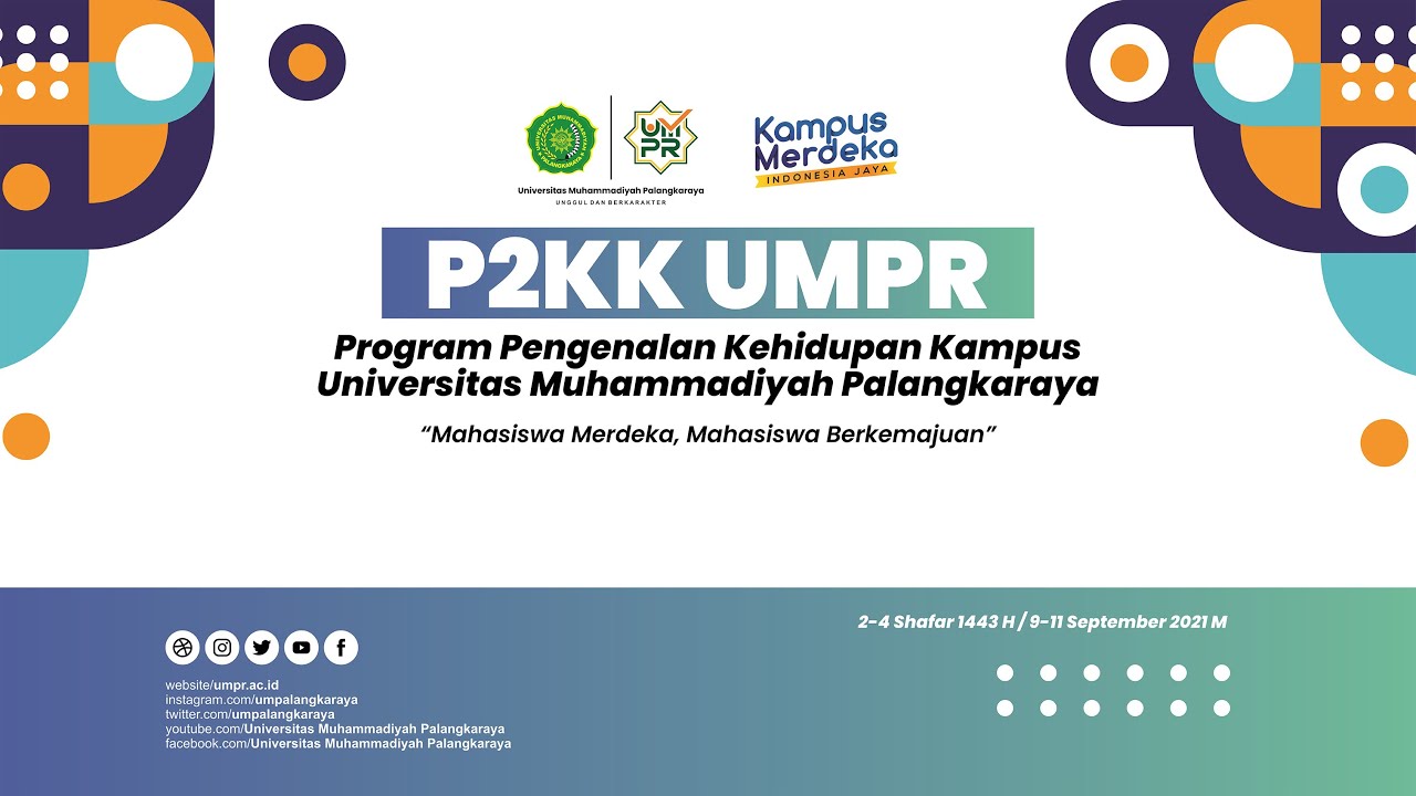 Pembukaan P2KK UMPR Tahun 2021 - YouTube