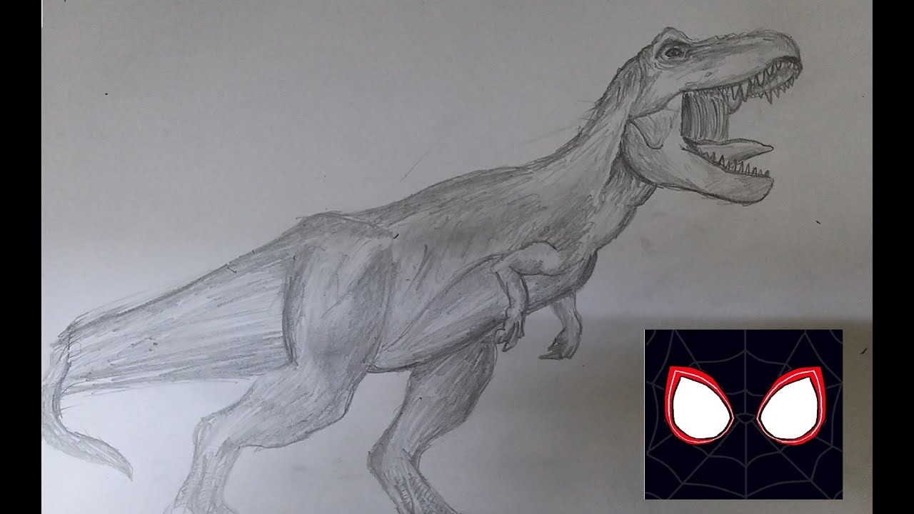 How To Draw T Rex | Jurassic World | Sketch Time - YouTube