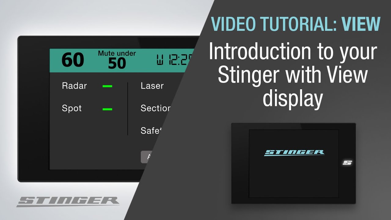 Introduction to your Stinger with View display - Stinger with View ...