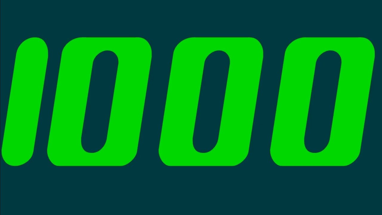 challenge countdown from 1000 - YouTube