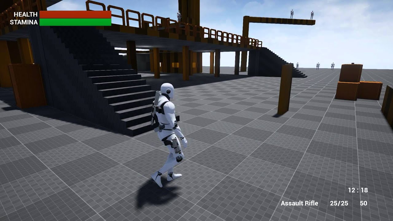 Unreal Engine 4 - IK Foot Test - YouTube