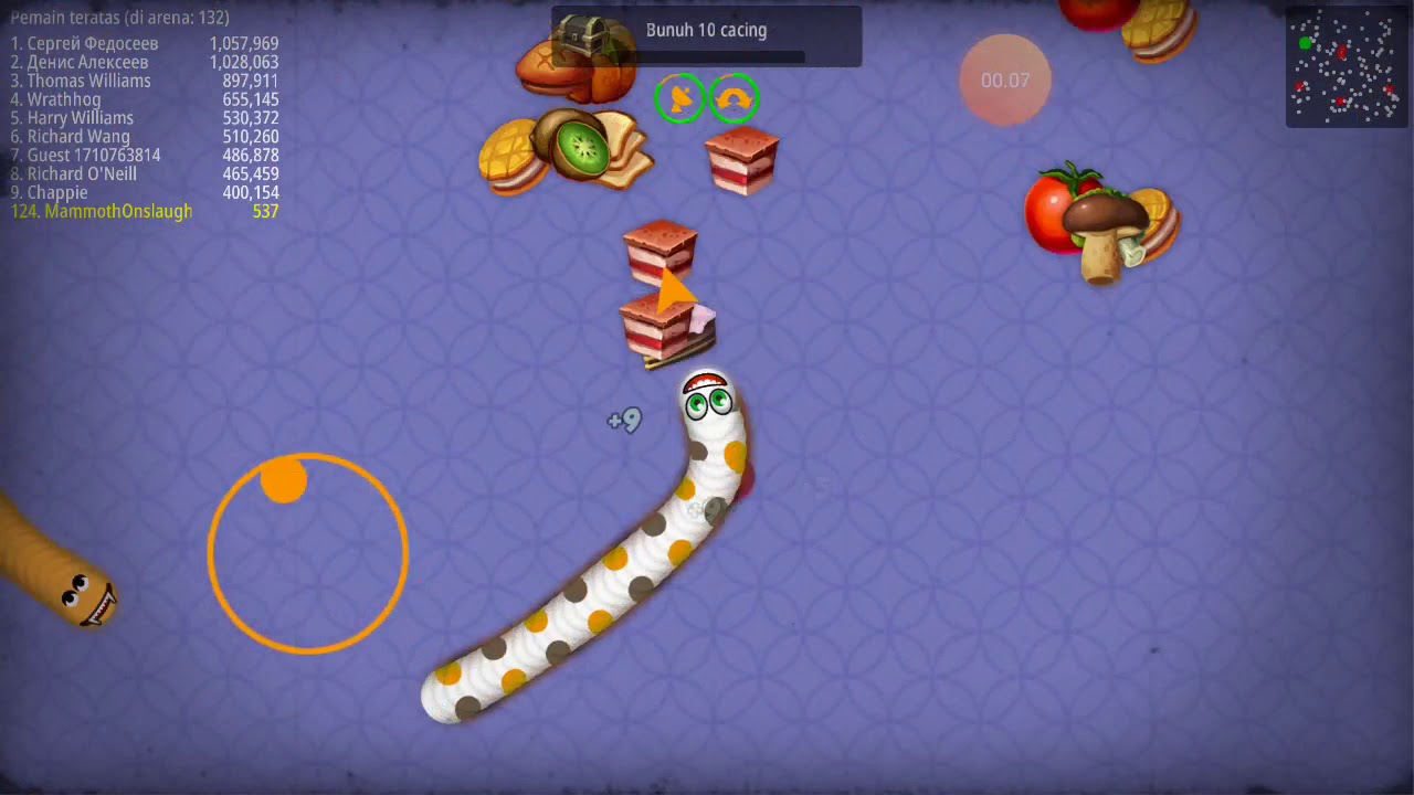 Bermain game cacing worme zone - YouTube