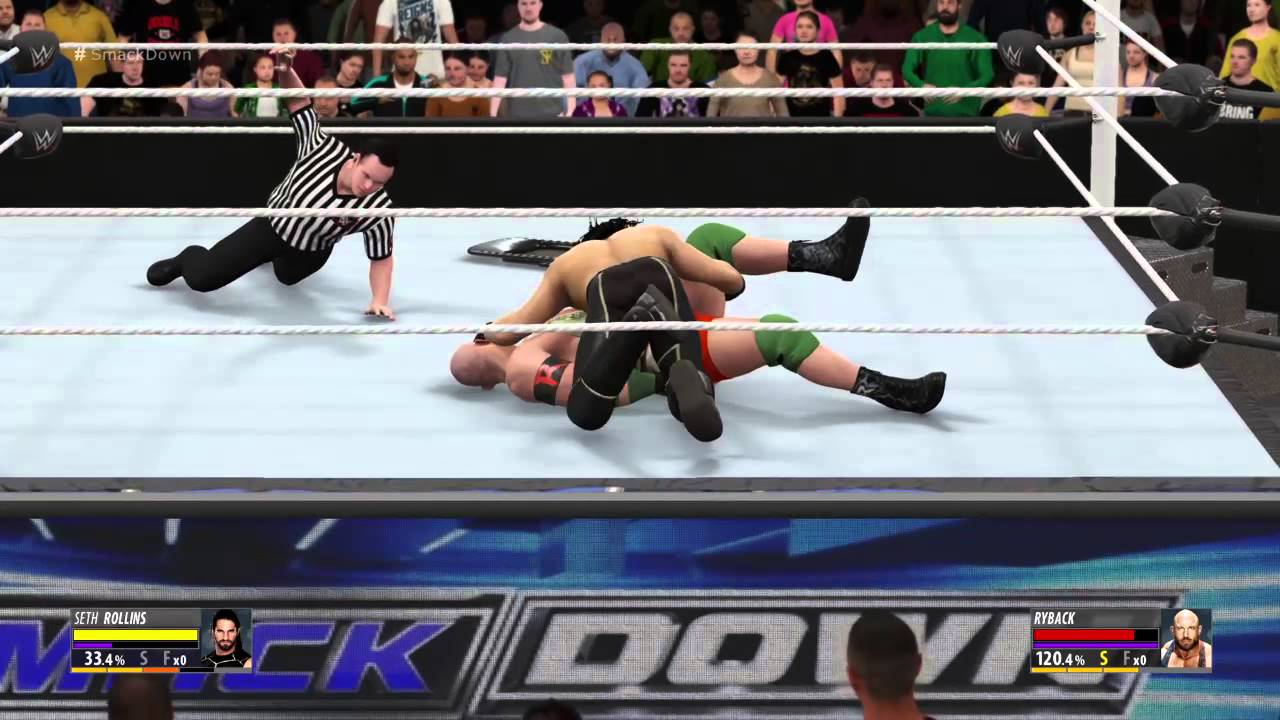WWE 2K16 Seth Rollins vs Ryback - YouTube
