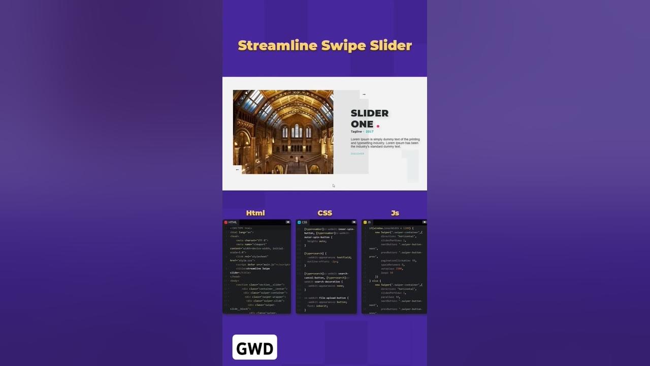 Swipe Slider Css Webproject Coding Javascript Webdesign Programming Html Csshtmlcss