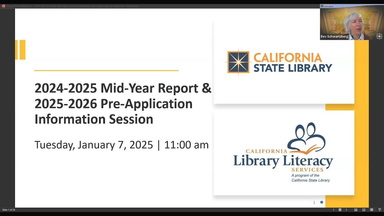 2024-2025 Mid-Year Report & 2025-2026 Pre-Application Information ...
