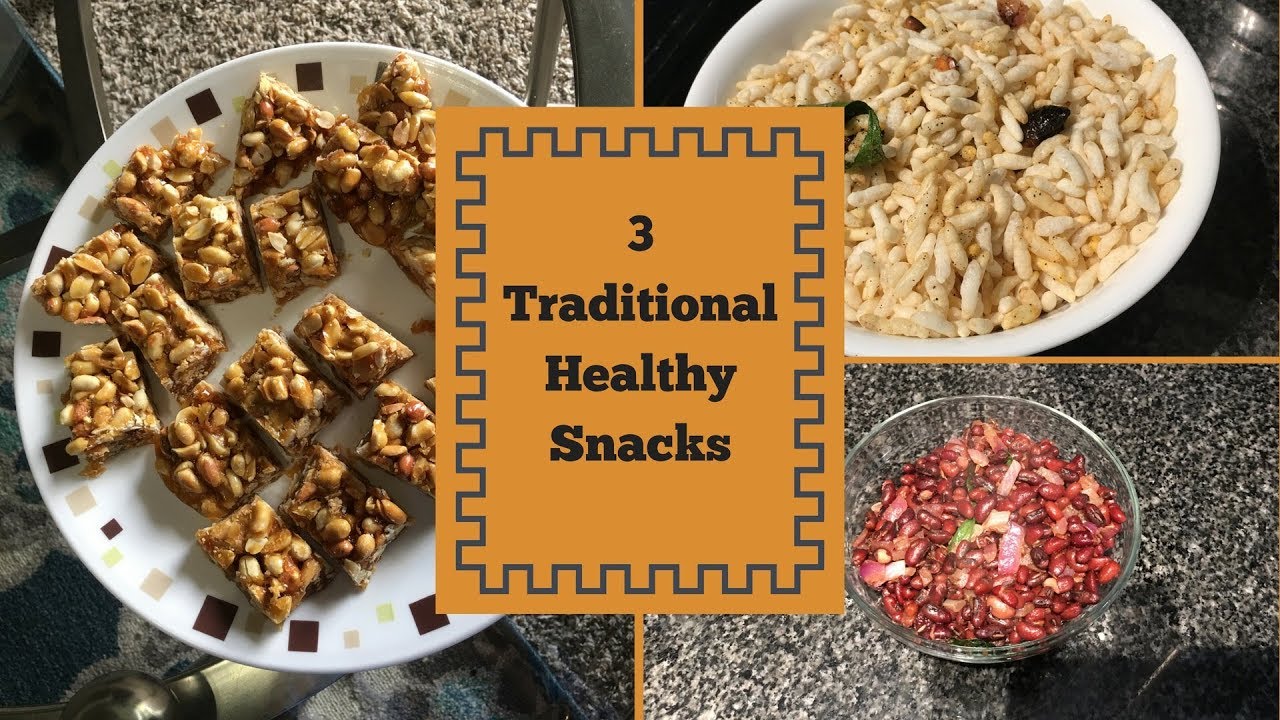 3 Traditional Indian Healthy Snacks Receipes / Peanut Chikki / Masala ...