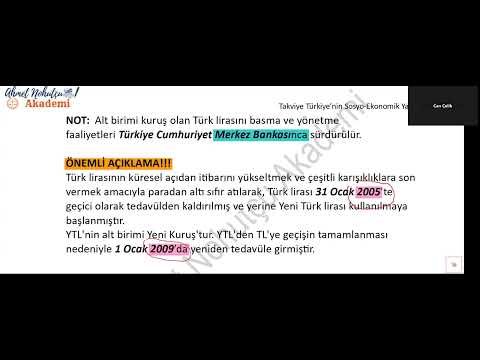 13  Türkiye Ekonomisi   Türk Lirasının Gelişim & Değişim Seyri