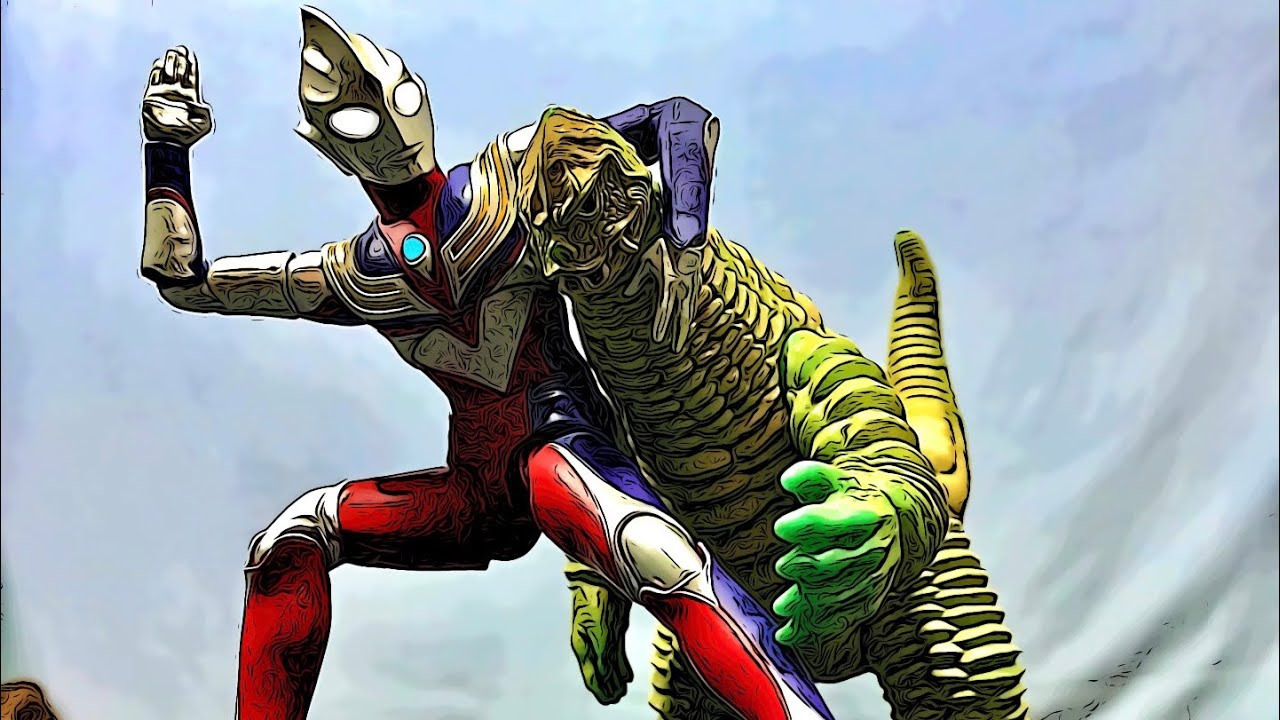 Ultraman Tiga Battles Red King | Ultraman Stop Motion | LJPL Animation ...