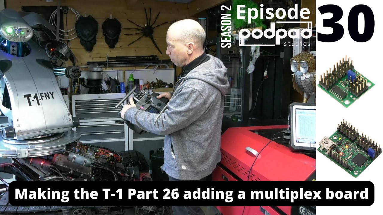 Building the T-1 (T1) T-1-FNY Battle Robot Terminator #26 Multiplex board SEASON 2 Episode 30 ...