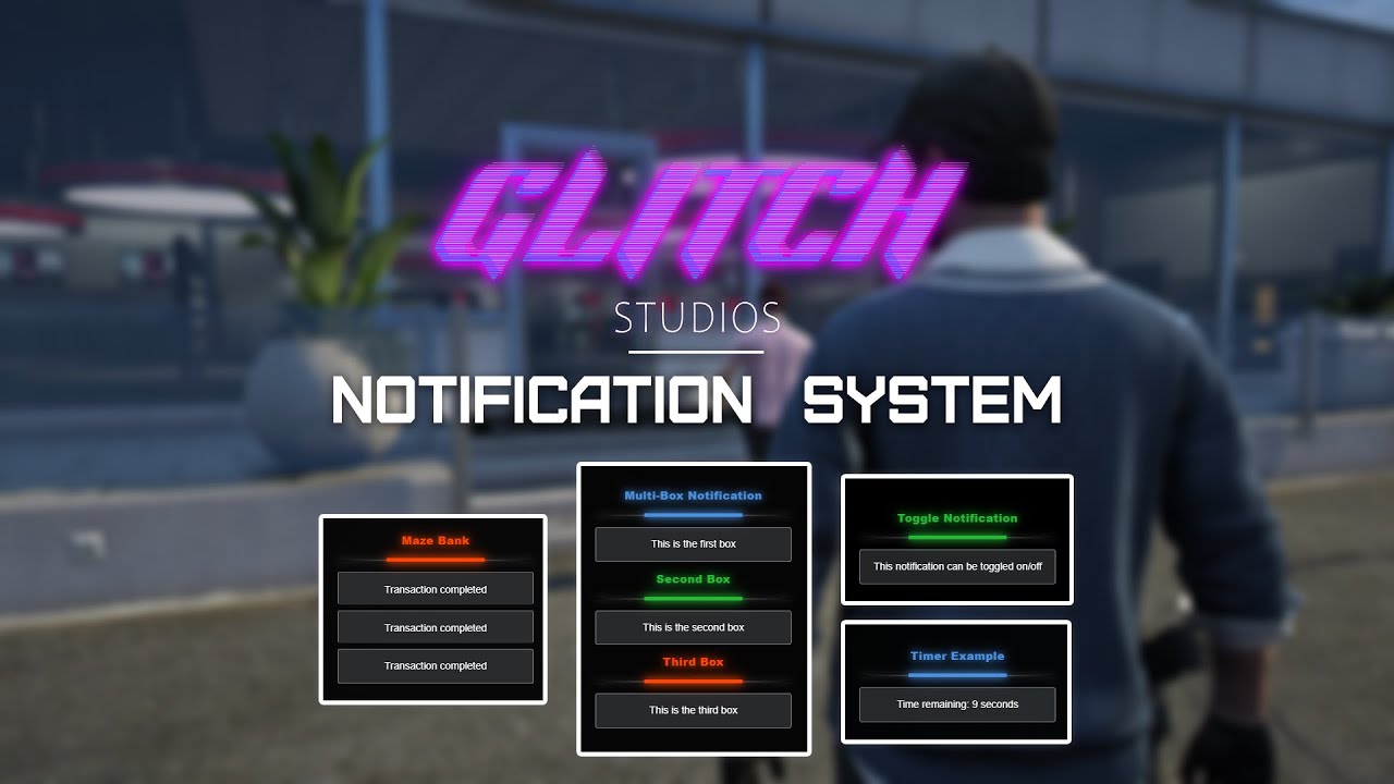 [STANDALONE] Glitch Notification for FiveM - YouTube