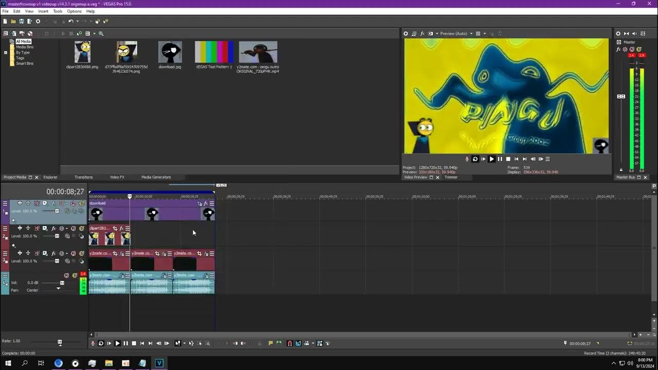 How to make MasterFrownup V1, Videoup V14.3.1, Organup A? - YouTube